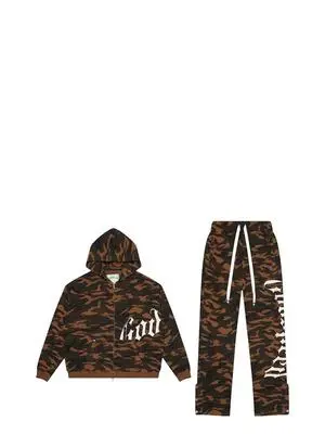 GODSPEED Og Logo Sweatsuit - Brown Camo