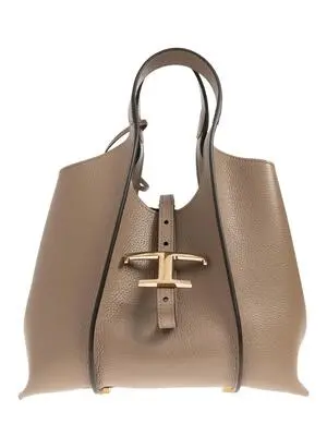 TOD’S Tod's T Timeless Mini Handbag - Beige