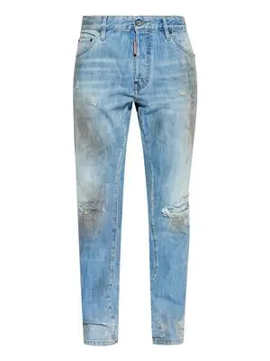 Dsquared2 TEDDY Carrot Fit Jeans Navy Blue