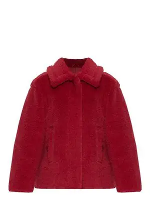 Max Mara Fur Coat - Red