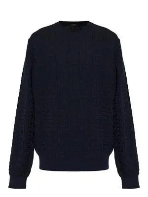 Balmain Wool Sweater - Navy Blue