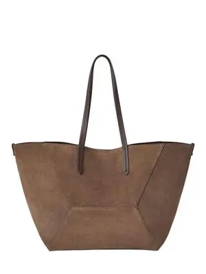 Brunello Cucinelli Suede Tote Bag - Brown