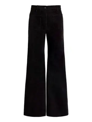 NILI LOTAN Florence Flared Trousers - Black