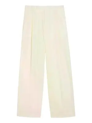 Maria Mcmanus Pleated Front Wide Leg Trousers - Neutrals