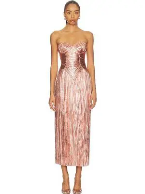 Cult Gaia Ashika Gown - Petal Metallic