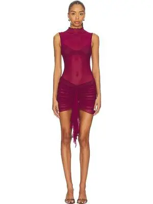 BY.DYLN Tessa Mini Dress - Plum