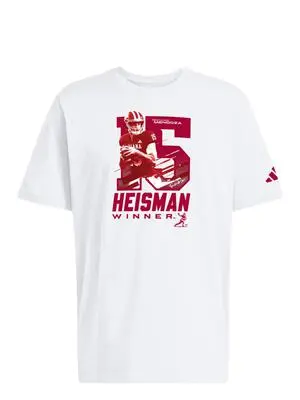 Adidas Indiana Hoosiers Fernando Mendoza Heisman Winner Graphic T‑shirt - White / Multi