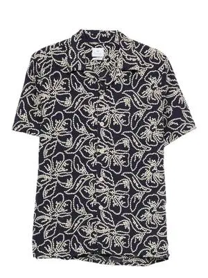 Paul Smith Cotton Blend Printed Shirt - Blue