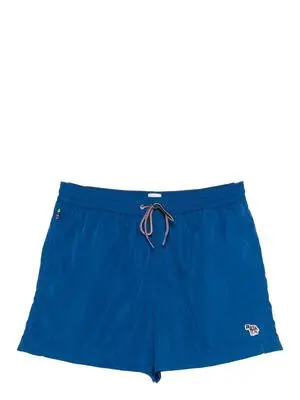 Paul Smith Zebra Logo Swim Shorts - Blue