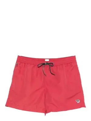 Paul Smith Zebra Logo Swim Shorts - Red