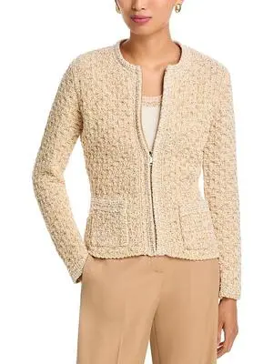 Fabiana Filippi Crewneck Cardigan Sweater - Acero