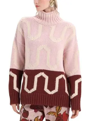 La DoubleJ Comber Turtleneck Sweater - Baby Pink