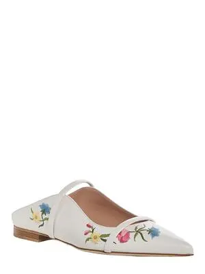 MALONE SOULIERS Maureen Pointed Flats - Milk/milk
