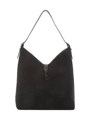 Rebecca Minkoff Megan Suede Hobo Bag - Black