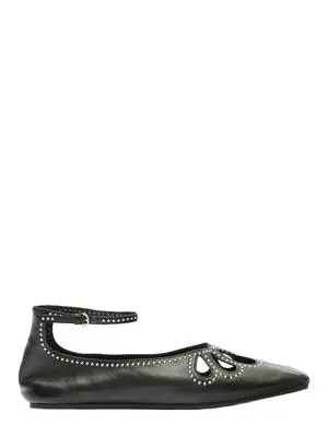 Isabel Marant Bloris Ballet Flats - Black/silver