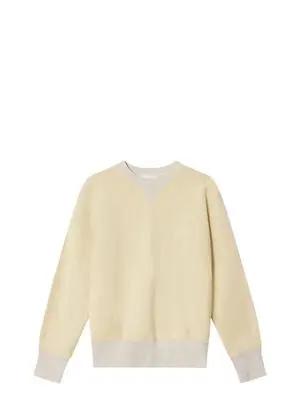 Isabel Marant Miker Cotton Sweatshirt Light Yellow