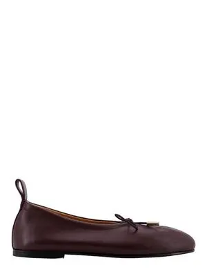 ALOHAS Rosalind Leather Ballerinas - Brown