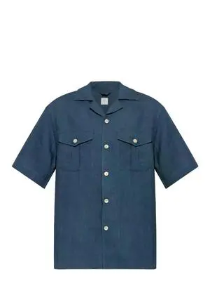 Eleventy Pocket Button Shirt - Blue