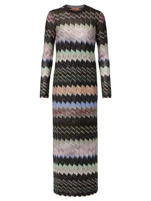 Missoni Jacquard Lamé Maxi Dress - Multicoloured