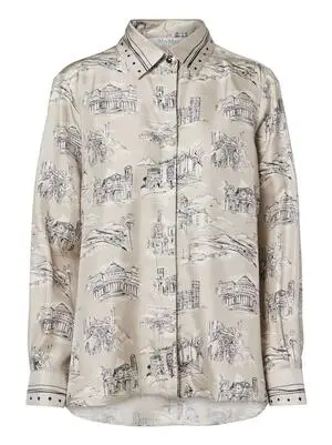 MAX MARA Fado Printed Silk Shirt