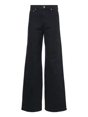 Khaite Dane High-rise Wide-leg Jeans - Blue
