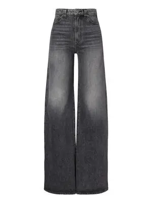 KHAITE Dane High-Rise Wide-Leg Jeans