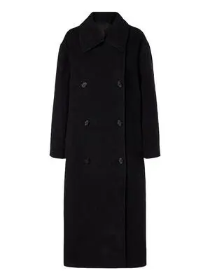 TOTEME Shield Double-breasted Wool-blend Coat - Grey