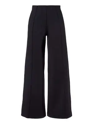 Max Mara Nigella Wide-leg Jersey Pants - Black
