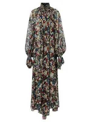 Khaite Edgar Floral Silk Tulle Maxi Dress - Multicoloured