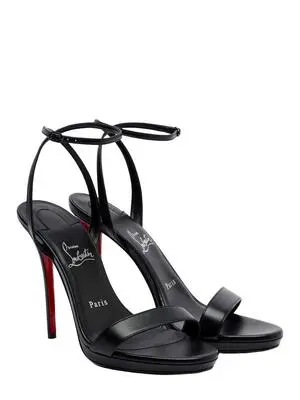 CHRISTIAN LOUBOUTIN Miss Z 120 Leather Slingback Pumps - Black