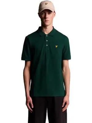LYLE & SCOTT Plain Polo Shirt - Dark Green