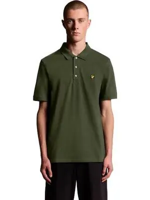 LYLE & SCOTT Plain Polo Shirt - Olive