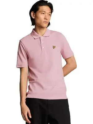 LYLE & SCOTT Plain Polo Shirt - Pink Light