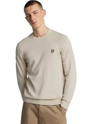 LYLE & SCOTT Cotton Merino Crew Neck Sweater - Cove