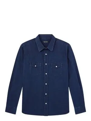 TOM FORD Denim Shirt - Blue