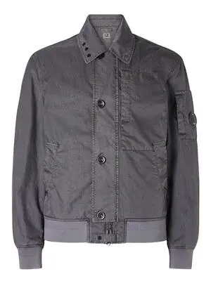 C.P. COMPANY Panama-r Canvas Bomber Jacket - Gray