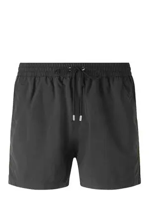 Paul Smith Straight-leg Short-length Recycled Swim Shorts - Black