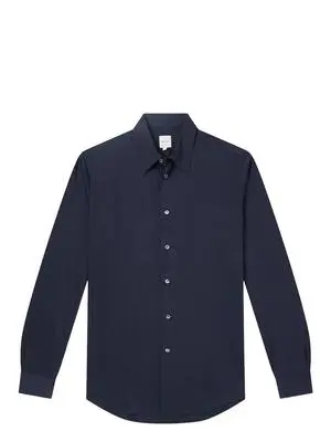 Paul Smith Slim-fit Cotton-jersey Shirt - Blue