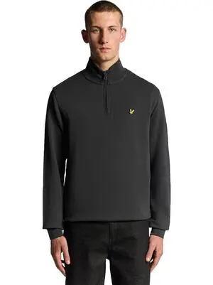 LYLE & SCOTT Loopback Quarter Zip Sweat Gunmetal