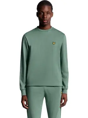 LYLE & SCOTT Crew Neck Long Sleeve Fly Fleece - Silver Pine