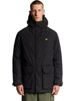LYLE & SCOTT Long Sleeve Hooded Membrane Parka - Jet Black