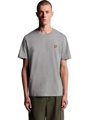 LYLE & SCOTT Crew Neck Short Sleeve T-shirt - Mid Grey Marl