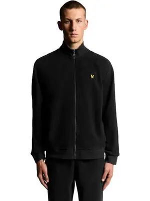 LYLE & SCOTT Long Sleeve Polar Fleece Track Jacket - Jet Black