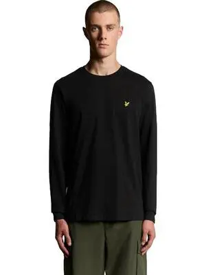 LYLE & SCOTT Plain Long Sleeve T-shirt - Jet Black