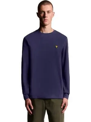 LYLE & SCOTT Plain Long Sleeve T-shirt - Navy