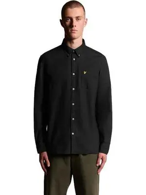 LYLE & SCOTT Plain Oxford Shirt - Jet Black