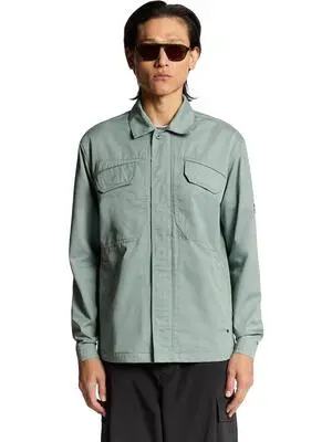 LYLE & SCOTT Long Sleeve Multi Pocket Overshirt - Cold Mint