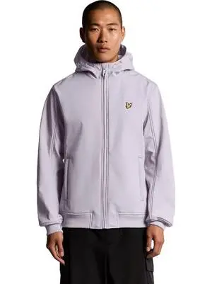 LYLE & SCOTT Fleece Back Softshell Jacket Ash Lilac