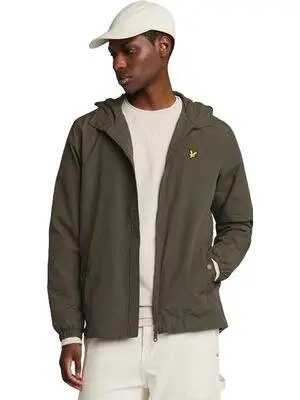 LYLE & SCOTT Zip Through Hooded Jacket - Olive