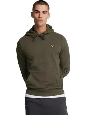 LYLE & SCOTT Long Sleeve Pullover Hoodie - Olive